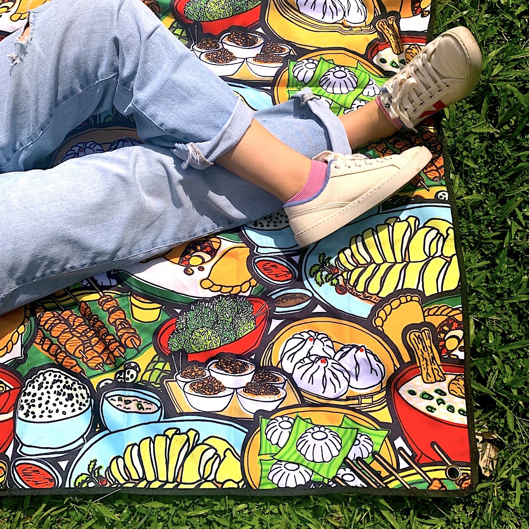 The Art Faculty Picnic Mat - Hawker Food | Raffles Arcade