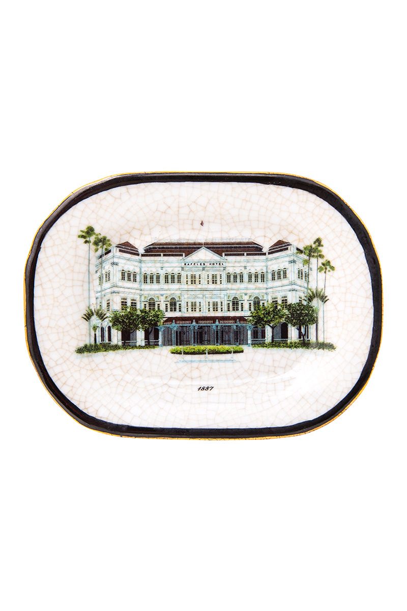 Artisanal Porcelain Dish With The Raffles Iconic Facade | Raffles Arcade