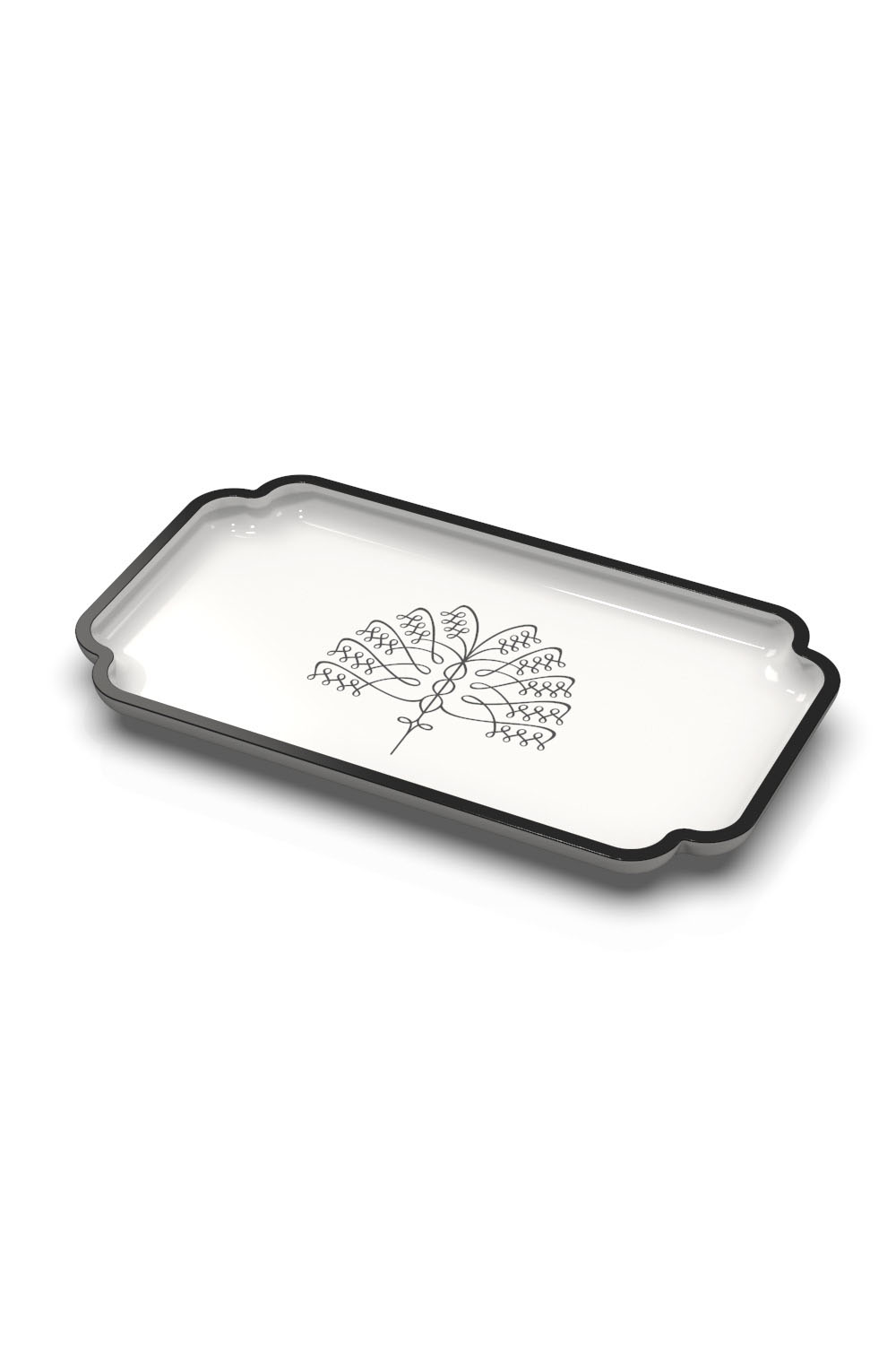 Raffles Palm Tea Tray (White) | Raffles Arcade
